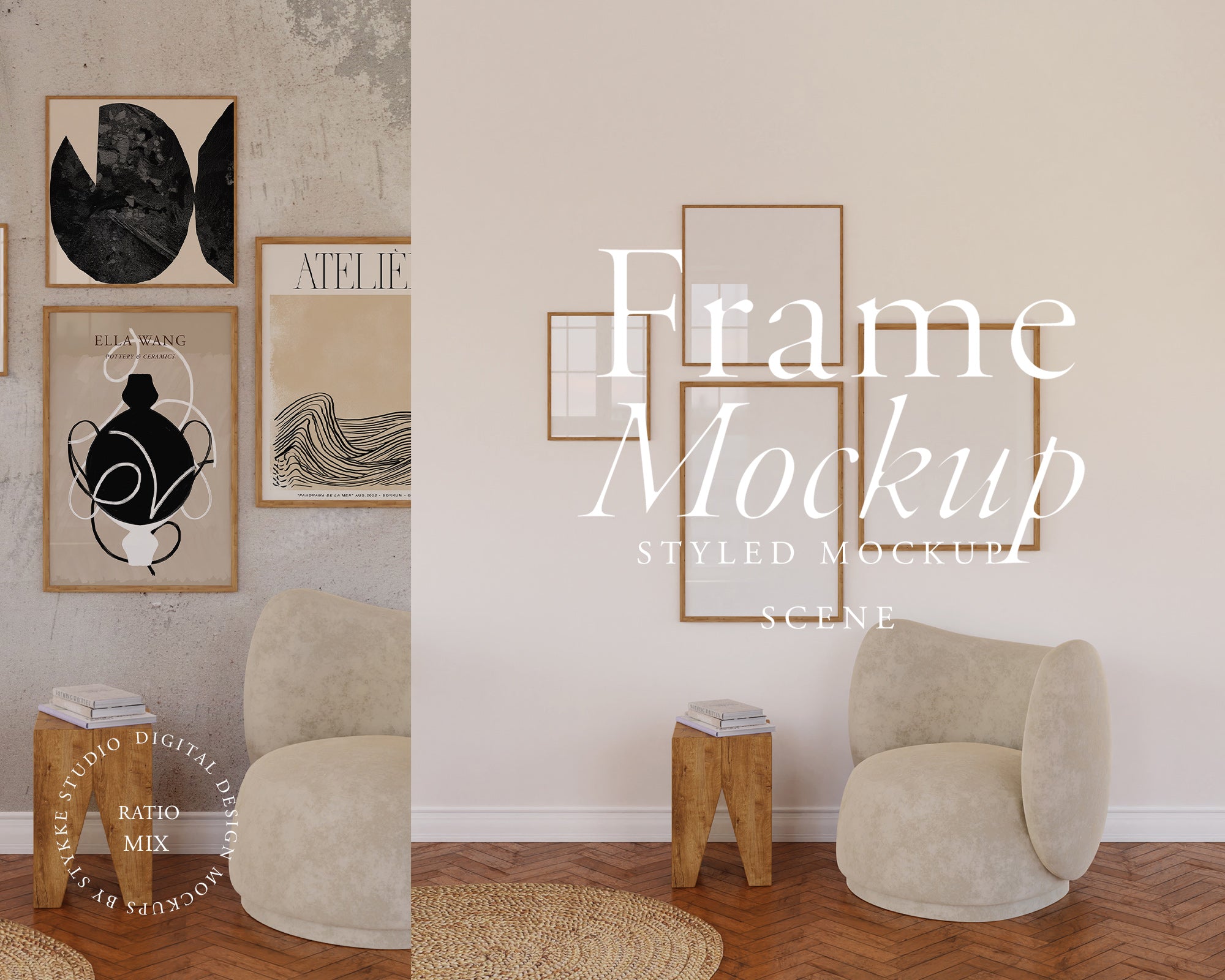 Freya's Room 13 | 4 Frame Single Mockup – Stykke Studio