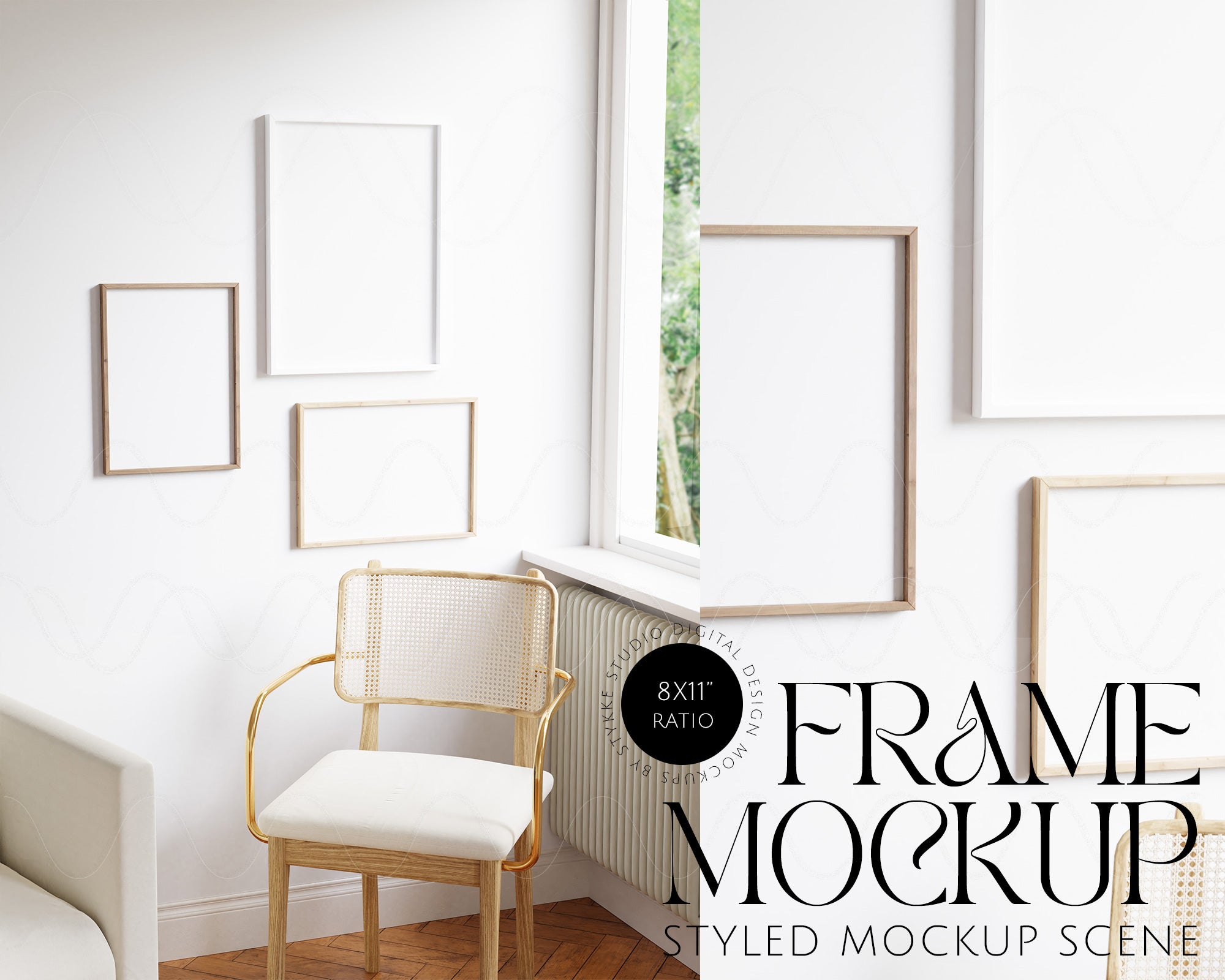 Mixed Frames 04 | 3 Frame Single Mockup – Stykke Studio
