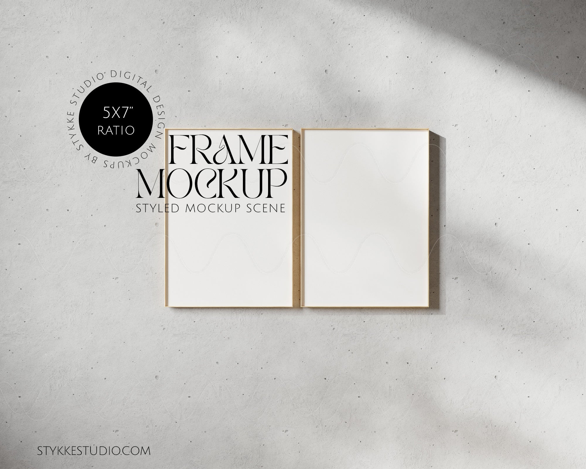 Concrete 07 | 2 Frame Single Mockup – Stykke Studio